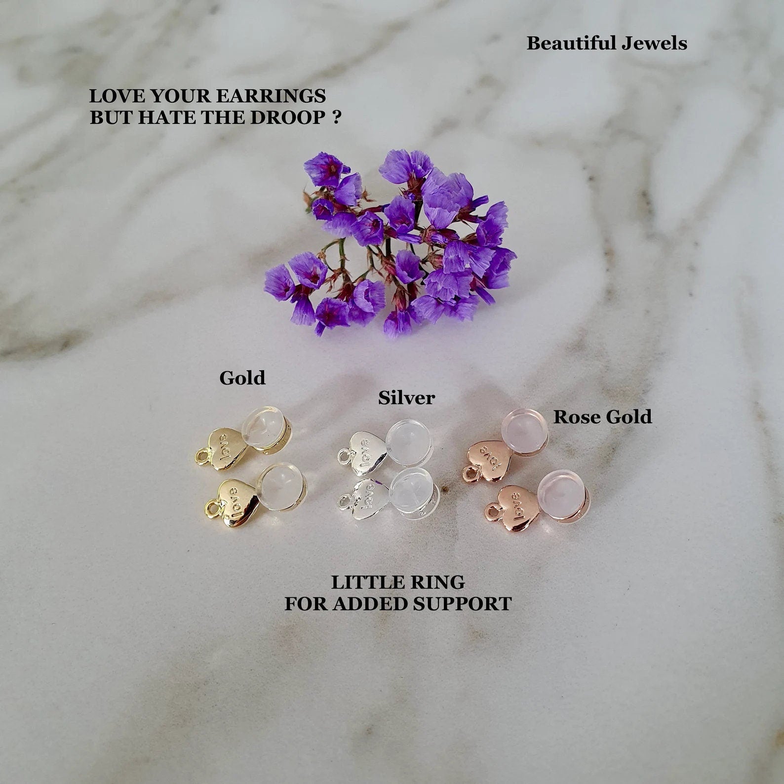 Magic Earring Lifters, Ear Lobe Supports, PAIR – Beautiful Jewels By ...